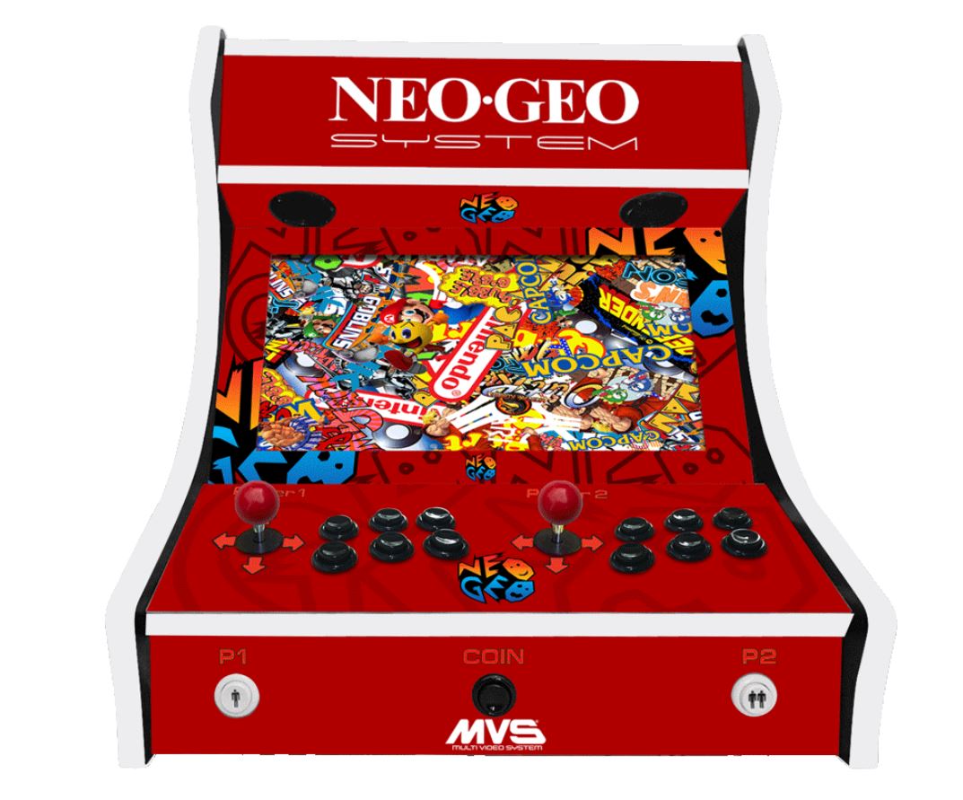2 Player Bartop Arcade Machine - NEO GEO v2 Themed multi games machine ...